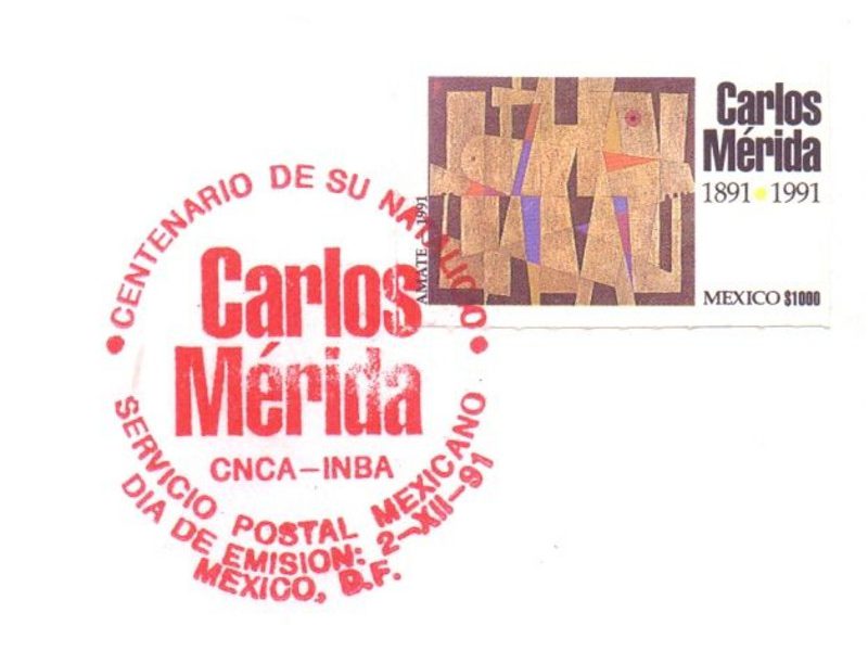Carlos Mérida | Portal do Filatelista Temático