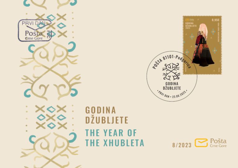 Montenegro-2023: Ano Nacional da Xhubleta | Portal do Filatelista Temático