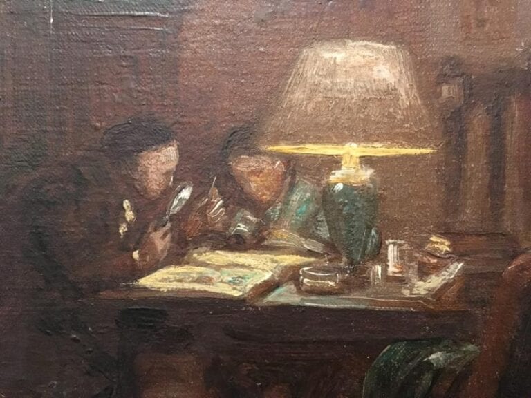 O Filatelista: um quadro de Gaston Hoffmann | Portal do Filatelista ...